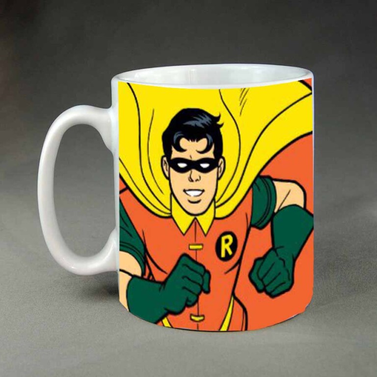 Robin custom printed coffee mug, Super hero cup - Mugman